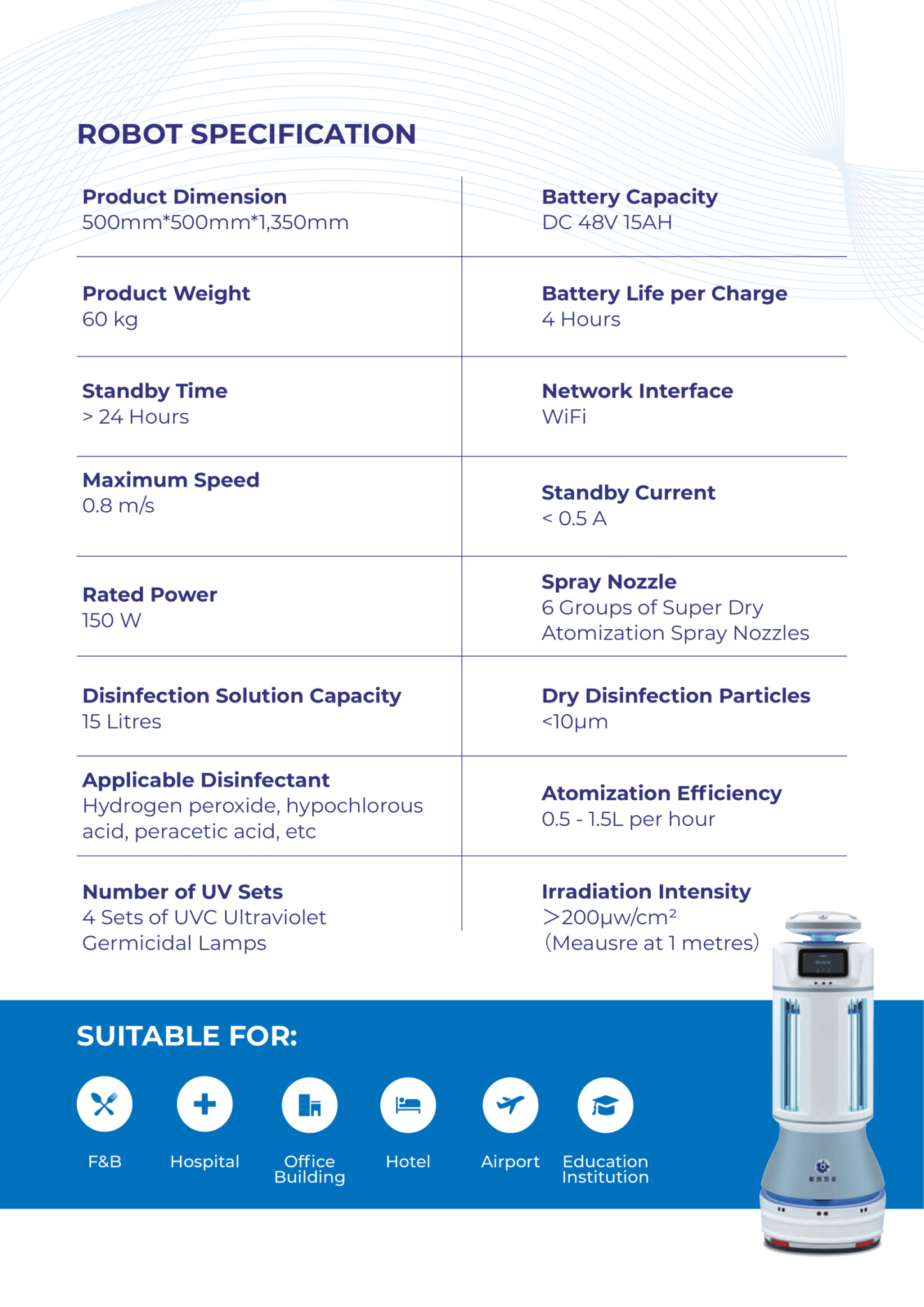 Keenon M2 Disinfection Robot | WCWL Communications Keenon M2 Disinfection Robot | WCWL Communications